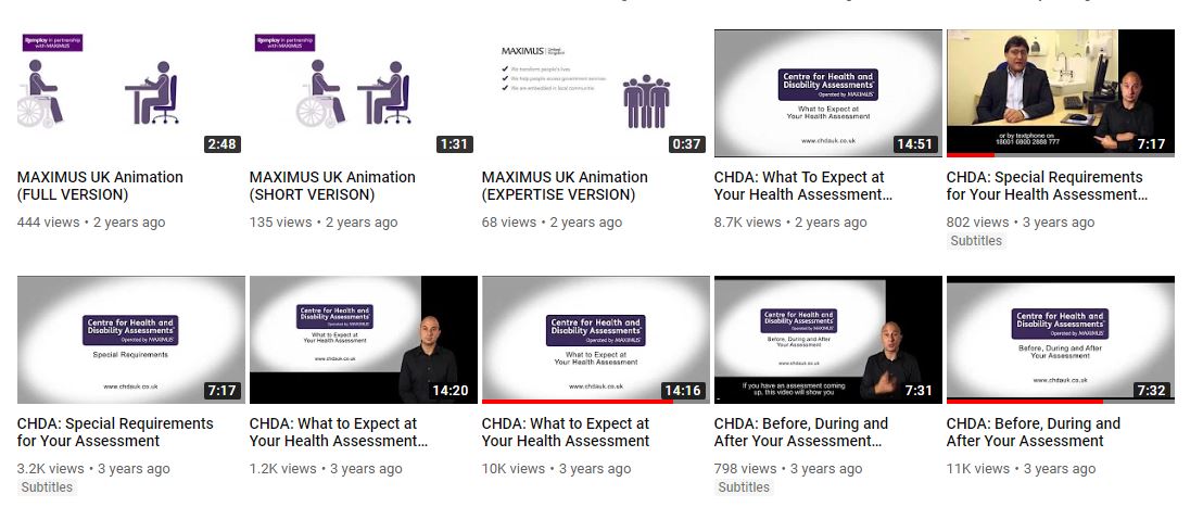 DWP Assessments fail claimants with Mental Health CHDA MAXIMUS UK
