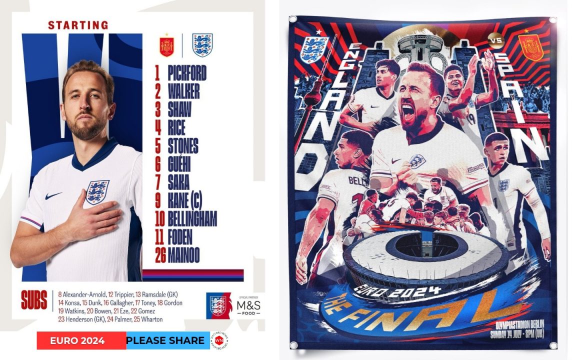 Hoping for England to win Euro 2024 final tonight - Wat News